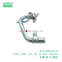 China 8-97381633-0 PIPE ASM; CYL HD TO OIL COOLER suitable for ISUZU   8973816330 for sale