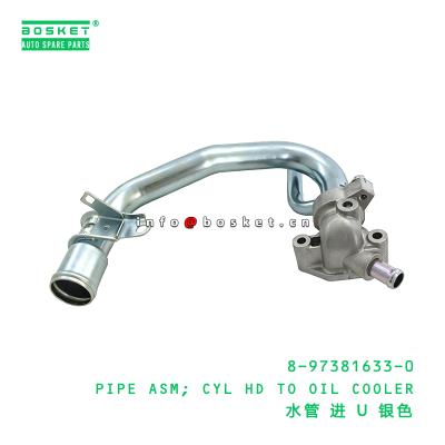 China 8-97381633-0 PIPE ASM; CYL HD TO OIL COOLER suitable for ISUZU   8973816330 for sale