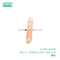 China HINO S1793-E0070 Front Leaf Spring Bolt High-Quality Special Steel Center Bolt for HINO Trucks for sale