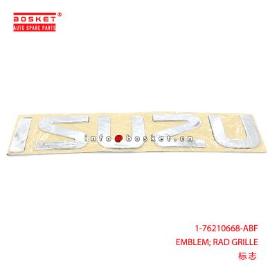 China 1-76210668-ABF Emblem Grille Emblem Suitable for ISUZU CXZ81 FVZ34 with 1PCS Pack Quantities and 3 Months Warranty for sale
