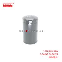 China 1-13240232-ABA ELEMENT; OIL FILTER suitable for ISUZU FVZ34 4BG1 4JJ1 4HK1 6SD1 6BG1 6HK1 6UZ1 6WG1 1132402320 for sale