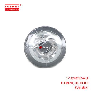 China 1-13240232-ABA ELEMENT; OIL FILTER suitable for ISUZU FVZ34 4BG1 4JJ1 4HK1 6SD1 6BG1 6HK1 6UZ1 6WG1 1132402320 for sale