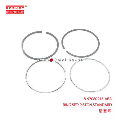China 8-97080215-ABA RING SET; PISTON,STANDARD suitable for ISUZU 4JG2 4JG1 8970802150 for sale