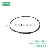 China 1-34650102-0 CABLE; A/T CONT suitable for ISUZU MR112 6BG1 1346501020 for sale
