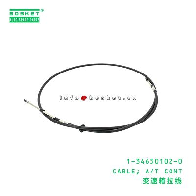 China 1-34650102-0 CABLE; A/T CONT suitable for ISUZU MR112 6BG1 1346501020 for sale