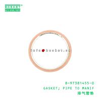 China 8-97381455-0 GASKET; PIPE TO MANIF suitable for ISUZU NPR66 4HF1 8973814550 for sale