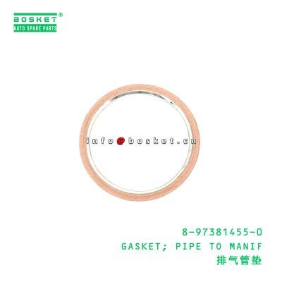 China 8-97381455-0 GASKET; PIPE TO MANIF suitable for ISUZU NPR66 4HF1 8973814550 for sale