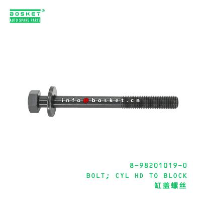 China 8-98201019-0 BOLT; CYL HD TO BLOCK suitable for ISUZU  4JJ1 4JH1 8982010190 for sale