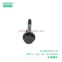 China 8-98201019-0 BOLT; CYL HD TO BLOCK suitable for ISUZU  4JJ1 4JH1 8982010190 for sale