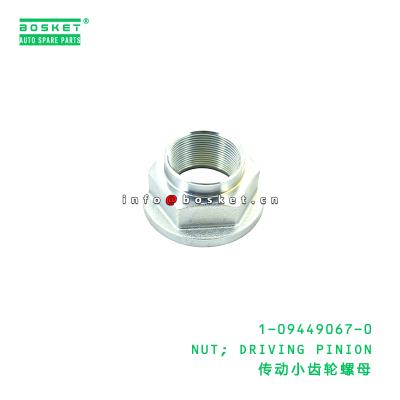 China 1-09449067-0 NUT; DRIVING PINION suitable for ISUZU CXZ81K 10PE1 1094490670 for sale