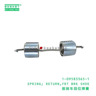 China 1-09583365-1 SPRING; RETURN,FRT BRK SHOE suitable for ISUZU CYZ CXZ CXA05 LV477 6U  1095833651 for sale