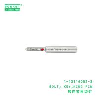 China 1-43116002-2 BOLT; KEY,KING PIN suitable for ISUZU CXZ81 10PE1 1431160022 for sale