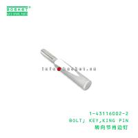 China 1-43116002-2 BOLT; KEY,KING PIN suitable for ISUZU CXZ81 10PE1 1431160022 for sale