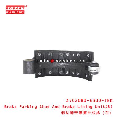 China 3502080-E300-TBK Brake Parking Shoe And Brake Lining Unit(R) suitable for JAC N80 N90 for sale