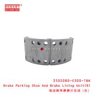 China 3502080-E300-TBK Brake Parking Shoe And Brake Lining Unit(R) suitable for JAC N80 N90 for sale