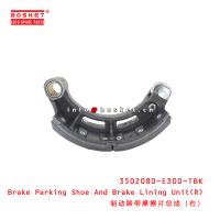 China 3502080-E300-TBK Brake Parking Shoe And Brake Lining Unit(R) suitable for JAC N80 N90 for sale