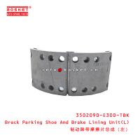 China 3502090-E300-TBK Brack Parking Shoe And Brake Lining Unit(L) suitable for JAC N80 N90 for sale