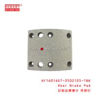 China HF16016E7-3502105-TBK Rear Brake Pad suitable for JAC for sale