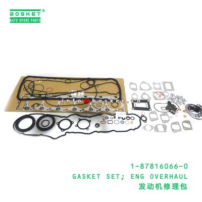 China 1-87816066-0 GASKET SET; ENG OVERHAUL suitable for ISUZU FRR 6HK1-T 1878160660 for sale