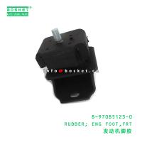 China 8-97085123-0 RUBBER; ENG FOOT,FRT suitable for ISUZU NKR 4JB1 8970851230 for sale