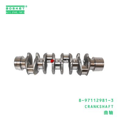 China 8-97112981-3 CRANKSHAFT suitable for ISUZU NPR 4HG1 4HF1 4HV1 8971129813 for sale