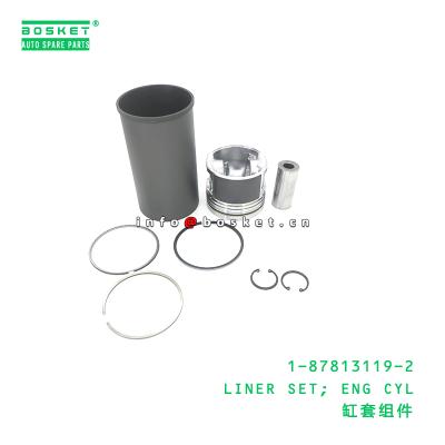 China 1-87813119-2 LINER SET; ENG CYL suitable for ISUZU NPR 700P 4HK1 1878131192 for sale