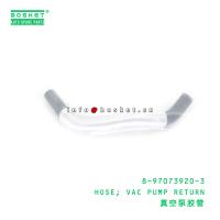 China 8-97073920-3 HOSE; VAC PUMP RETURN suitable for ISUZU NKR 4JB1 4JB1T 4JG2 4JH1 4JH1T 8970739203 for sale