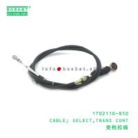China 1702110-850 Transmission Control Cable Suitable for ISUZU NKR with 3 Months Warranty for sale
