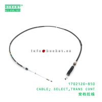 China 1702120-850 Transmission Control Cable for ISUZU NKR 4JB1 with 3 Months Warranty for sale