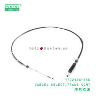 China 1702120-850 Transmission Control Cable for ISUZU NKR 4JB1 with 3 Months Warranty for sale