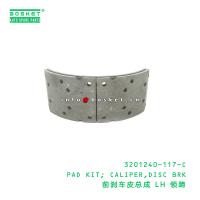 China ISUZU FVR34 VC46 6UZ1 Brake Pad Kit with 3 Months Warranty and Neutral Box Packaging for sale