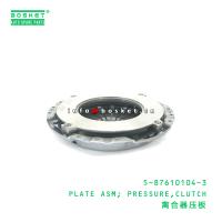 China 5-87610104-3 PLATE ASM; PRESSURE,CLUTCH suitable for ISUZU NPR 4HK1 5876101043 for sale