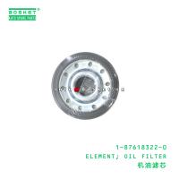 China 1-87618322-0 ELEMENT; OIL FILTER suitable for ISUZU FVZ34 4BG1 4JJ1 4HK1 6SD1 6BG1 6HK1 6UZ1 6WG1 1876183220 for sale
