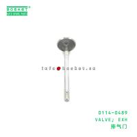China 0114-0489 VALVE; EXH suitable for ISUZU NPR 4HE1 4HF1 01140489 for sale