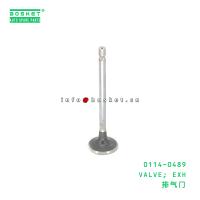 China 0114-0489 VALVE; EXH suitable for ISUZU NPR 4HE1 4HF1 01140489 for sale