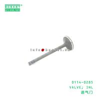 China 0114-0285 VALVE; INL suitable for ISUZU NHR 4JB1 01140285 for sale