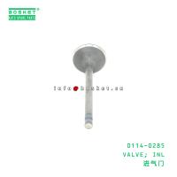 China 0114-0285 VALVE; INL suitable for ISUZU NHR 4JB1 01140285 for sale