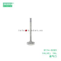 China 0114-0285 VALVE; INL suitable for ISUZU NHR 4JB1 01140285 for sale