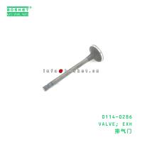 China 0114-0286 VALVE; EXH suitable for ISUZU NHR 4JB1 01140286 for sale