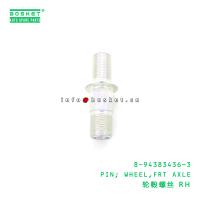 China 8-94383436-3 Front Axle Wheel Pin for ISUZU NPR NKR 600P 4KH1 Wheel Pin 1PCS for sale