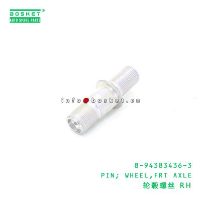 China 8-94383436-3 Front Axle Wheel Pin for ISUZU NPR NKR 600P 4KH1 Wheel Pin 1PCS for sale