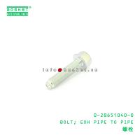 China 0-28651040-0 BOLT; EXH PIPE TO PIPE suitable for ISUZU VC46 6UZ1 0286510400 for sale