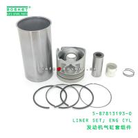 China 5-87813193-0 LINER SET; ENG CYL suitable for ISUZU NKR 4JB1 5878131930 for sale