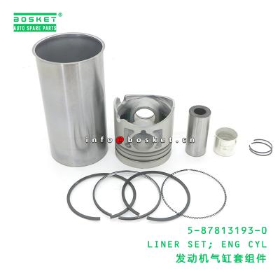 China 5-87813193-0 LINER SET; ENG CYL suitable for ISUZU NKR 4JB1 5878131930 for sale