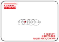 China Standard Piston Ring Set 1-12121137-1 1121211371 for ISUZU 6SD1T CXZ CYZ 0.16kg for sale