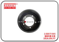 China ISUZU 3350171180 3-35017118-0 Front Brake Drum for NPR 4KH1 Engine Aftermarket for sale