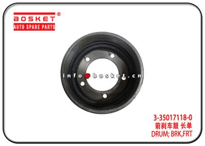 China ISUZU 3350171180 3-35017118-0 Front Brake Drum for NPR 4KH1 Engine Aftermarket for sale