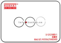 China 5-12121005-1 5121210051 Standard Piston Ring Set For ISUZU 6BD1 for sale