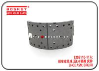 China ISUZU FVR34 VC46 Rear Brake Shoe Assembly 3202110-117c 3202110117c for sale