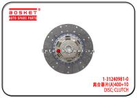 China Clutch Disc for ISUZU 6WF1 MJT7S CYZ 1-31240981-0 31250-2910 1312409810 for sale
